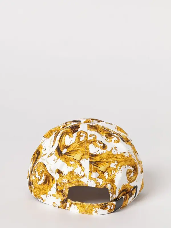 Versace Cotton Twill Baroque Print Baseball Cap - White