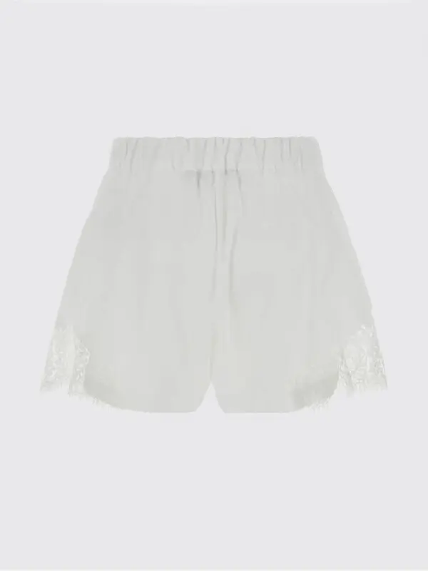 Versace Cotton And Lace Jogging Shorts