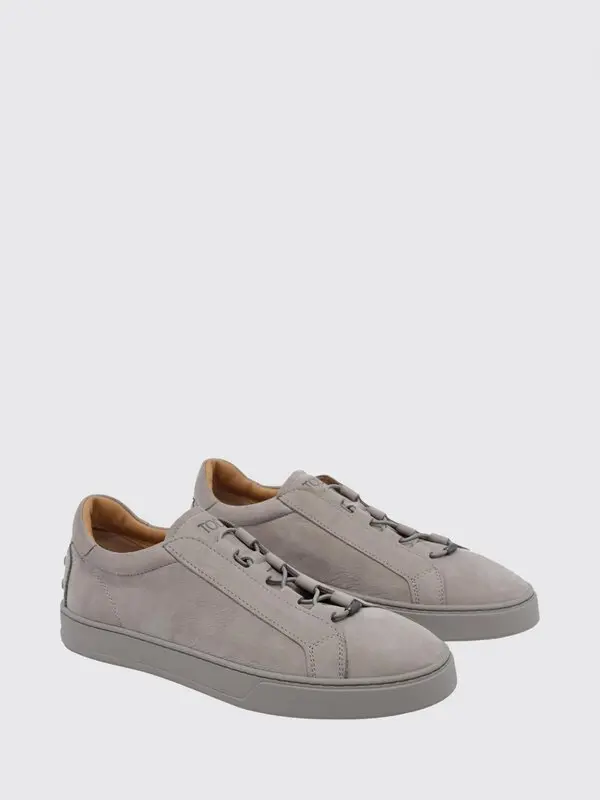 TOD'S Suede Leather Slip-on Sneakers With Gommino Heel Detail