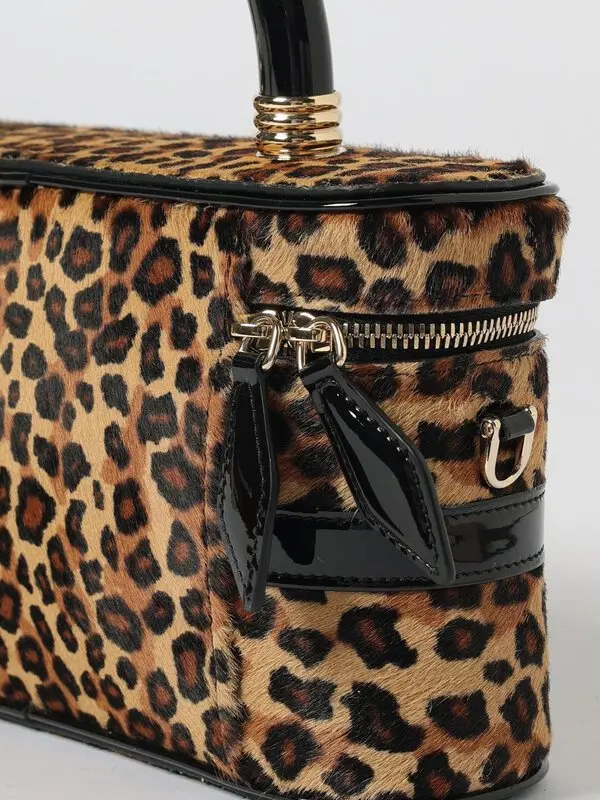 ROGER VIVIER Leopard Print Vanity Case Bag