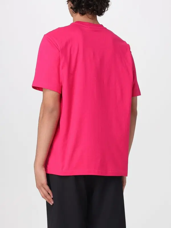 MSGM Crew-neck Cotton T-shirt With Embroidered Logo On The Chest