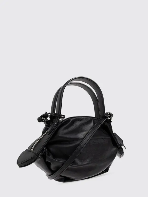 Kenzo Kumo Mini Smooth Lambskin Leather Handbag With Double Handle