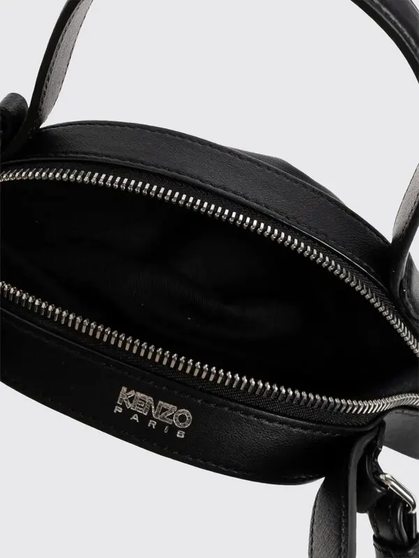 Kenzo Kumo Mini Smooth Lambskin Leather Handbag With Double Handle