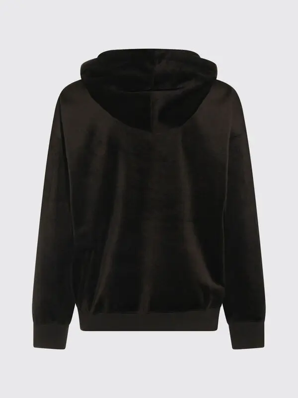 Y3 Velvet Hoodie With Drawstring And Kangaroo Pocket