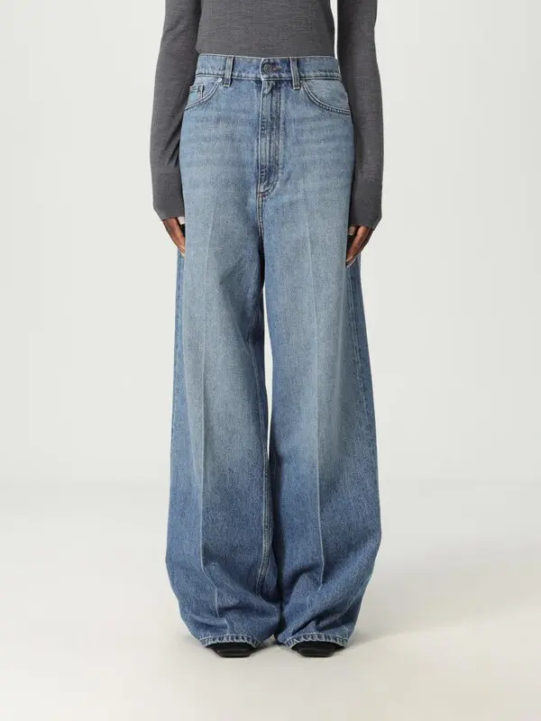 Stella McCartney High-waisted Wide-leg Stretch Jeans - Denim