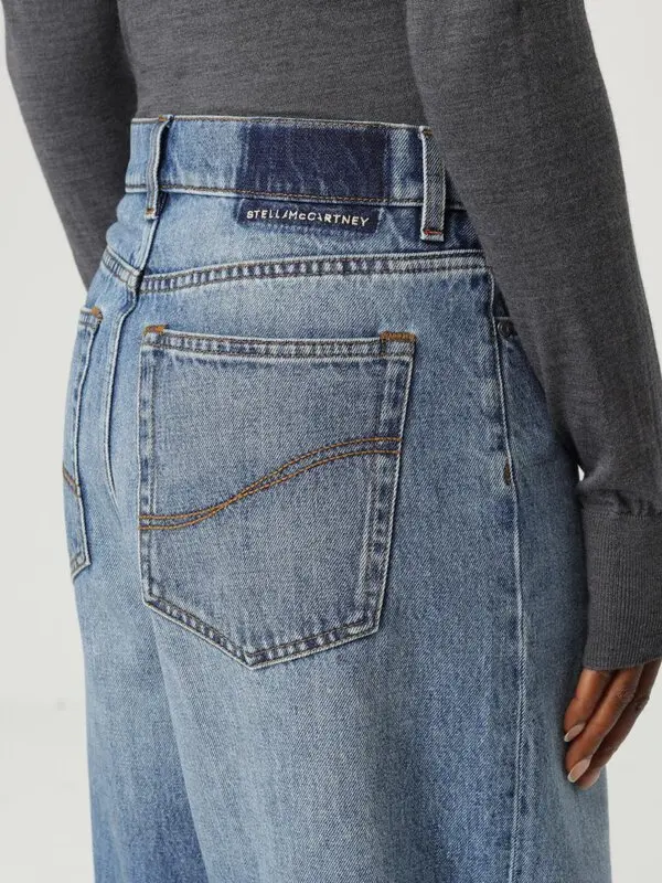 Stella McCartney High-waisted Wide-leg Stretch Jeans