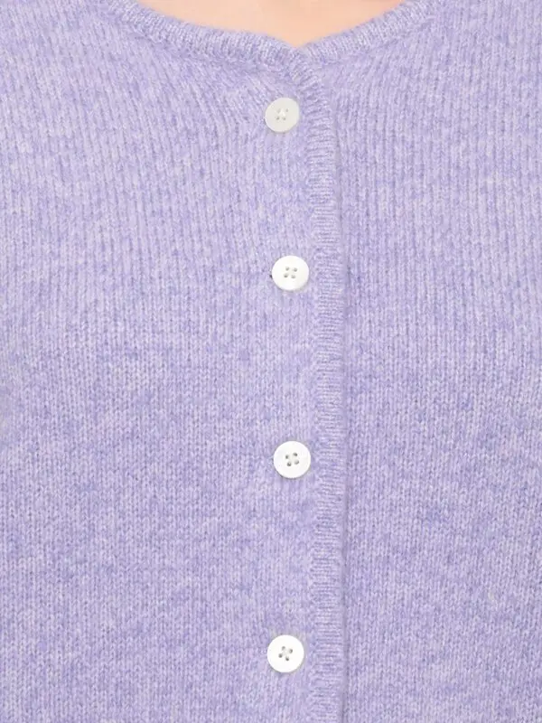 Guest In Residence Cashmere And Silk Cardigan - Violet