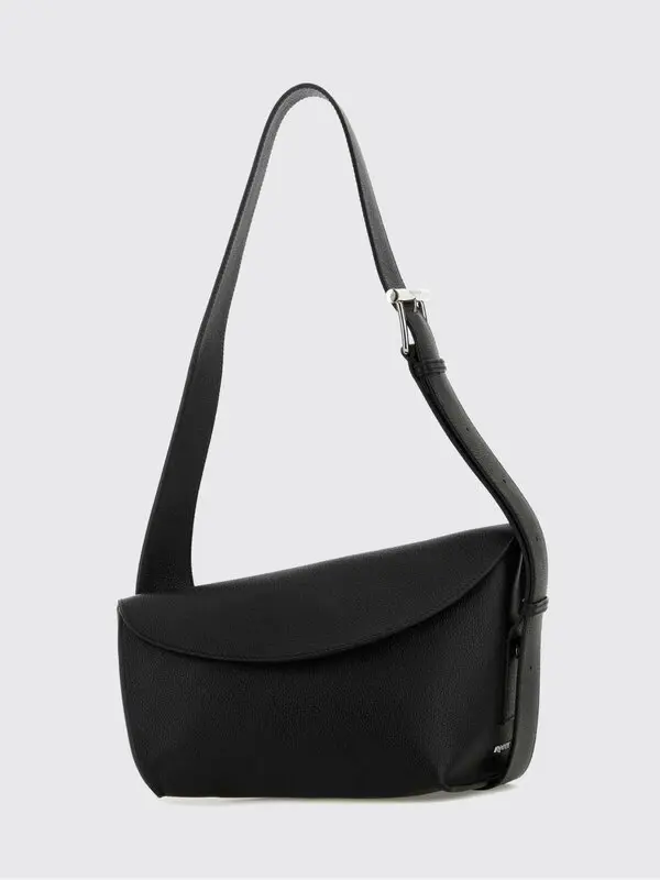 Alexander McQueen Sling T-bar Asymmetric Calf Leather Shoulder Bag