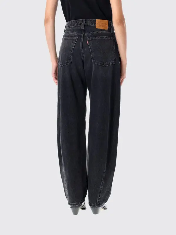 LEVI'S High-waisted Baggy Jeans In Stretch Denim - Black