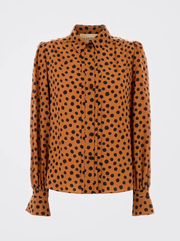 Valentino Garavani Pure Silk Polka Dot Print Shirt