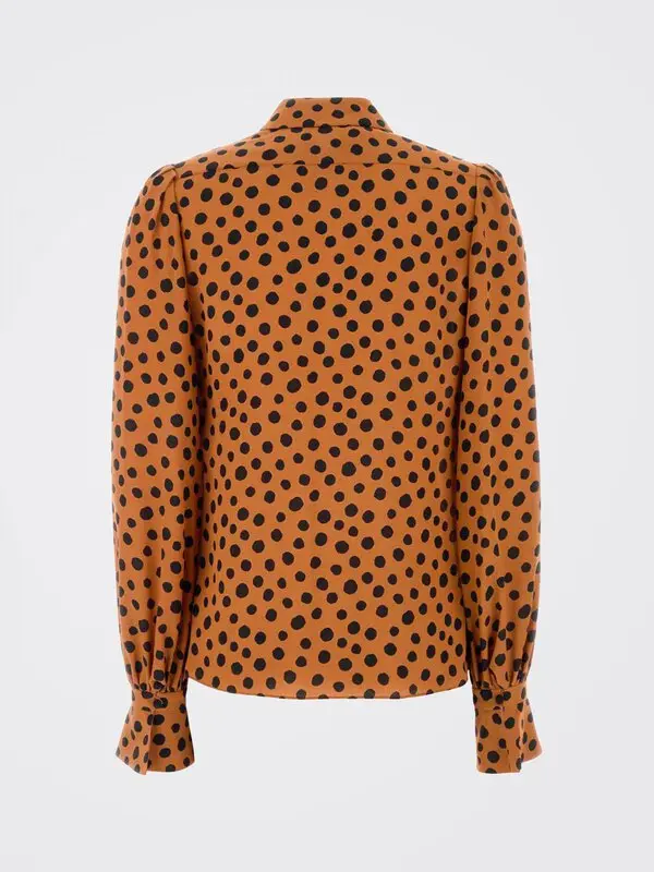 Valentino Garavani Pure Silk Polka Dot Print Shirt