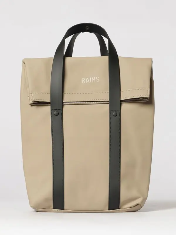 Rains Waterproof 2 Way Backpack In Polyester - Beige