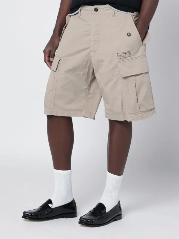 Dsquared2 Cotton Cargo Shorts - Grey