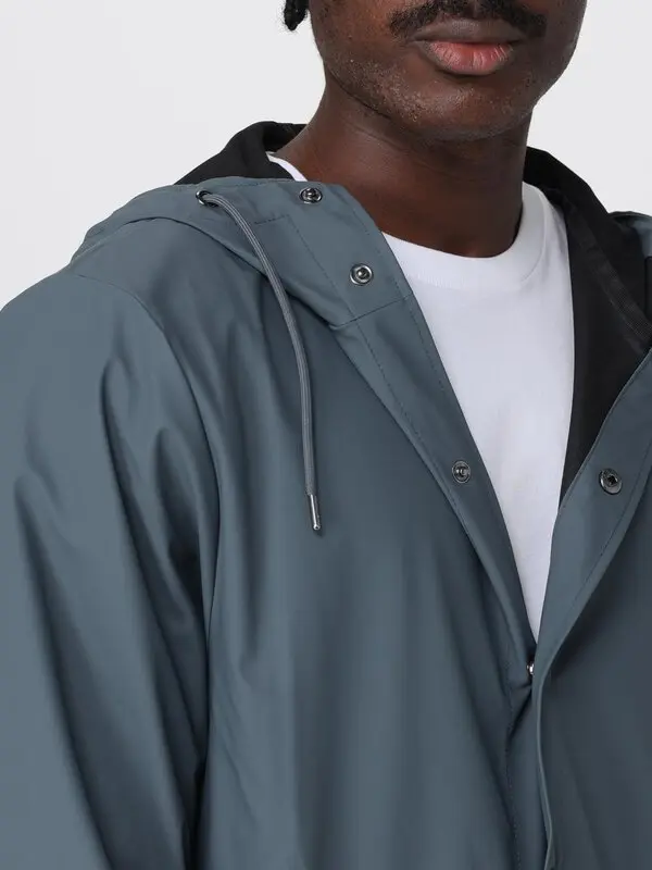 Rains Waterproof Jacket - Gnawed Blue