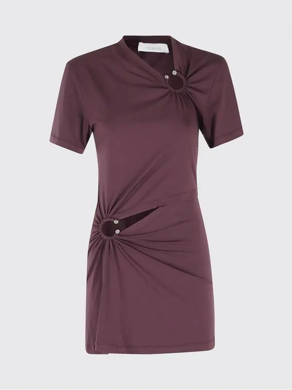 Rabanne Cotton Cut-out Dress With Ring