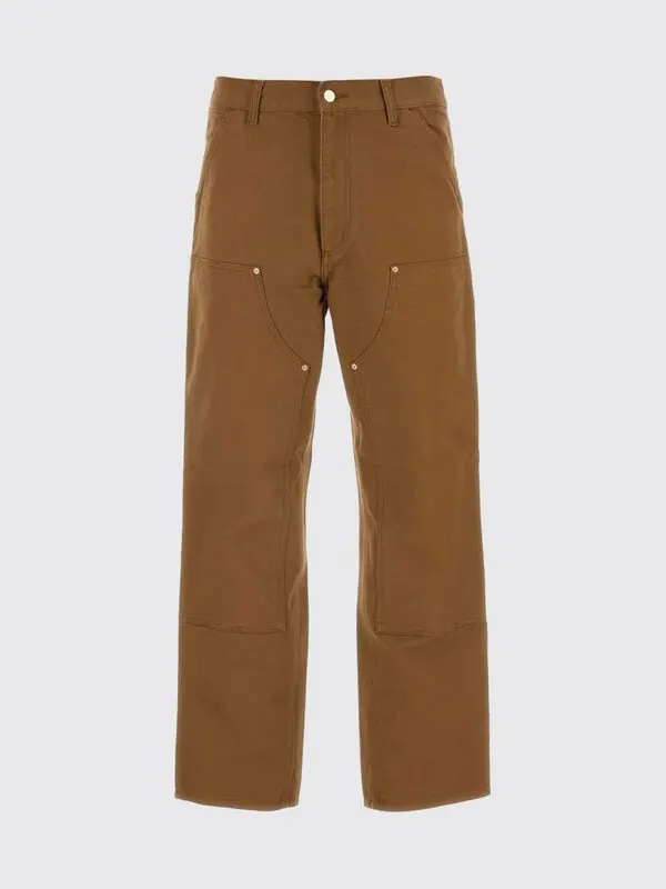Carhartt Work In Progress Double Knee Trousers In Organic Cotton Canvas