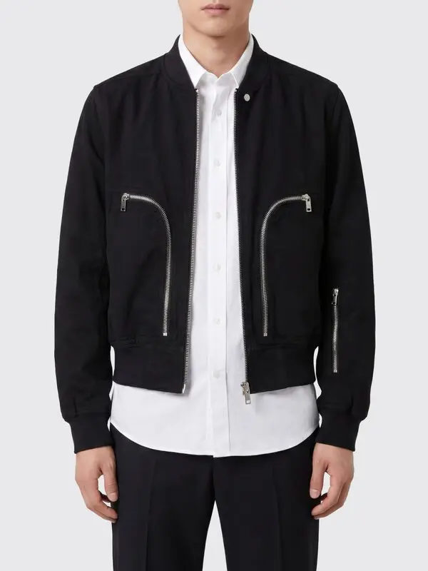 Rick Owens Polyamide Bomber Jacket With Biker Collar And Zip Closure