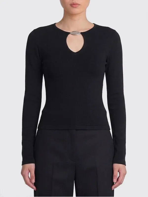 Alexander Wang Viscose Top With Metal Plaque