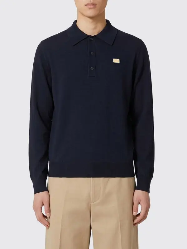 Valentino Garavani Virgin Wool Knit Polo Shirt