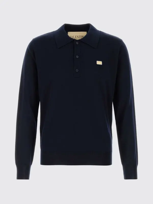 Valentino Garavani Virgin Wool Knit Polo Shirt