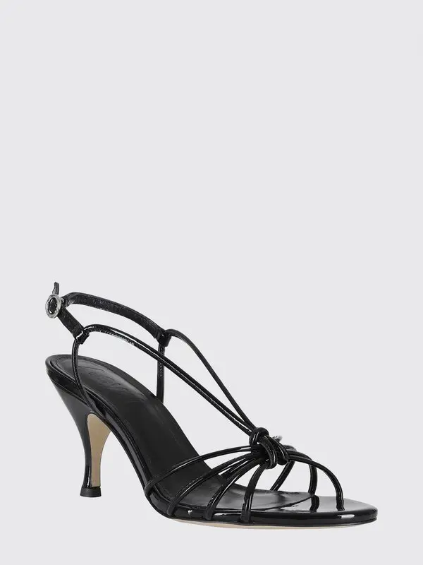 AeydĒ Solange Slingback Sandals In Patent Leather - Black