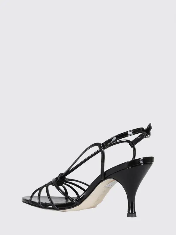 AeydĒ Solange Slingback Sandals In Patent Leather - Black