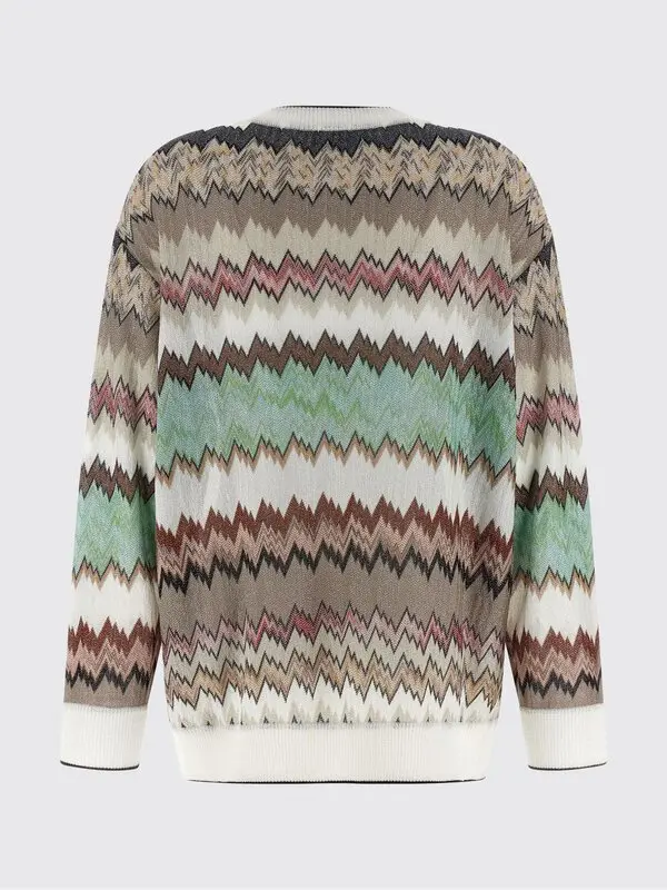 Missoni Viscose Lurex Zig Zag Cardigan