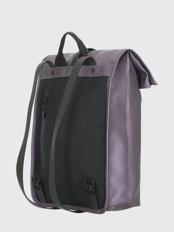 Rains Waterproof Rolltop Rucksack In Polyester - Violet