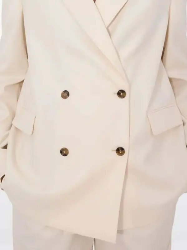 Loulou De Saison Virgin Wool Double-breasted Blazer - Pink