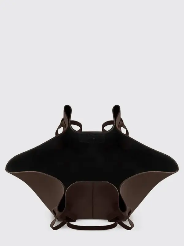 Yuzefi Large Mochi Grained Leather Shoulder Bag With Double Handle