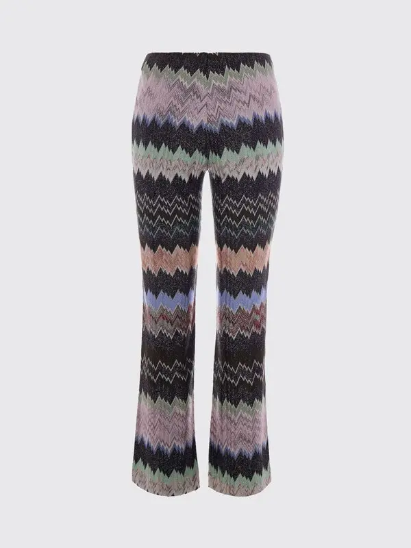 Missoni Viscose Lurex Trousers With Zig-zag Motif