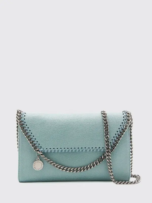 Stella McCartney Falabella Wallet On Chain Mini Bag In Eco Alter Mat - Ice