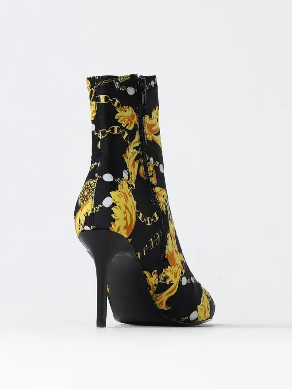 Versace Ankle Boots With Barocco Print