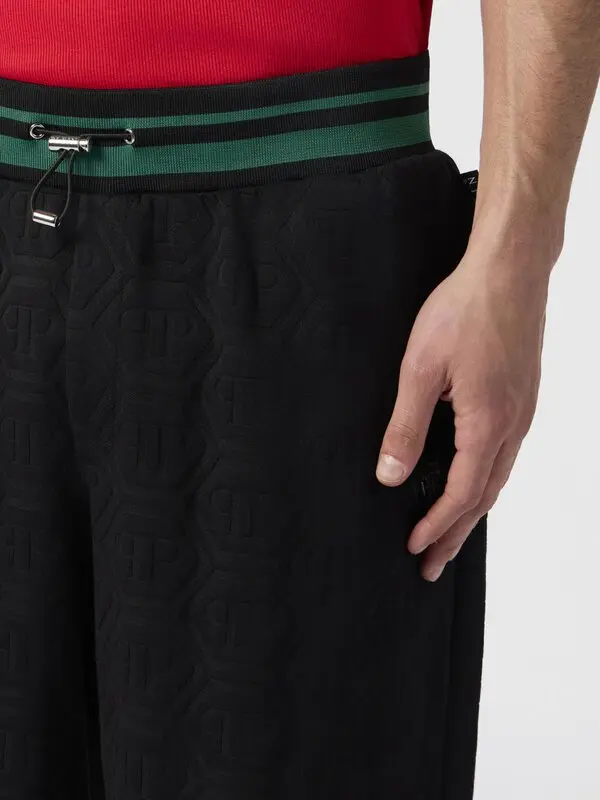Philipp Plein Silk Jogging Shorts - Black