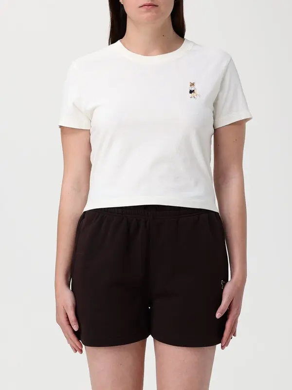 Maison Kitsuné Logo Cotton T-shirt - Ivory