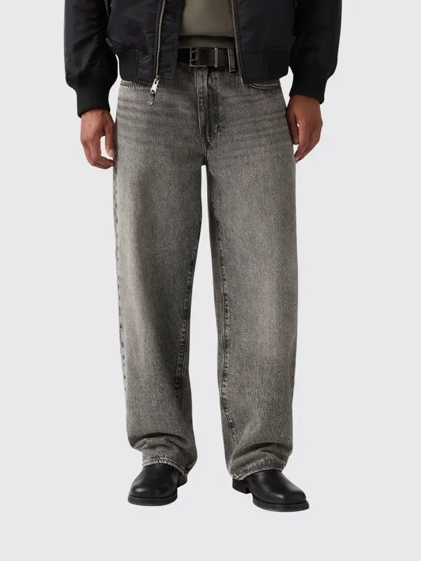 LEVI'S 578 Mid-rise Wide-leg Jeans In Stretch Denim - Grey