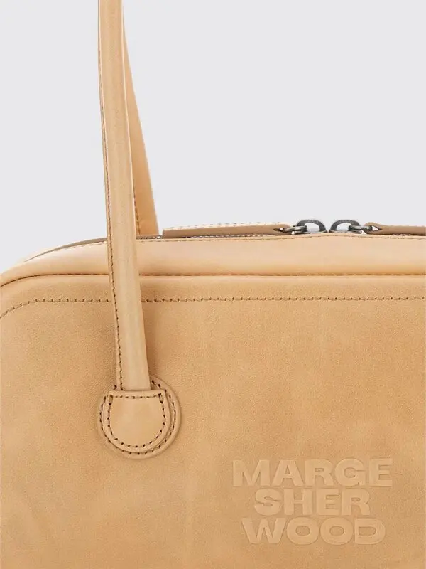 MARGESHERWOOD Aged Leather Boston Bag - Cocoa
