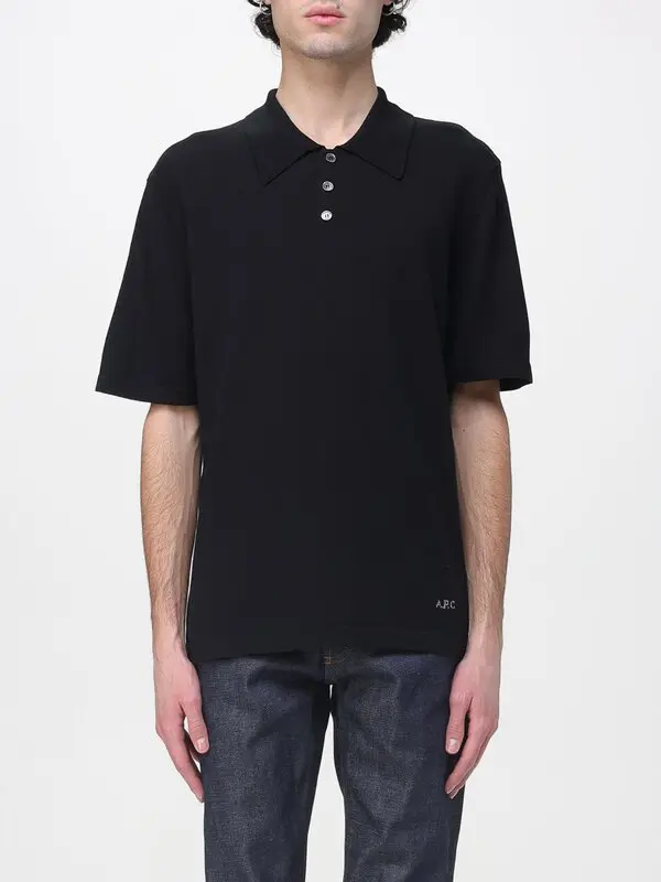 A.p.c. Polo Shirt Colour - Black