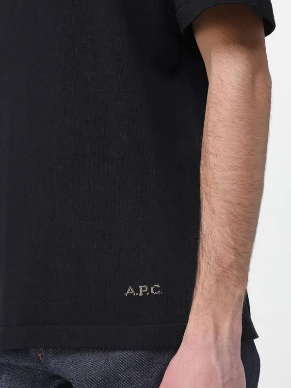 A.p.c. Polo Shirt Colour - Black