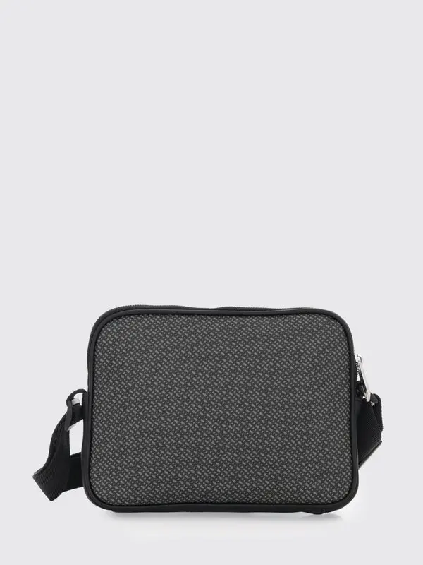 BOSS Leather Crossbody Bag With Emed Logo And Adjustable Strap