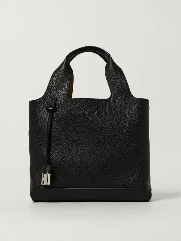 Hogan Textured Leather Handheld Bag