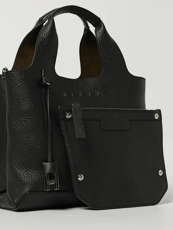 Hogan Textured Leather Handheld Bag