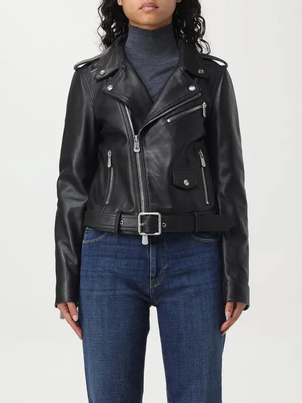Pinko Leather Biker Jacket