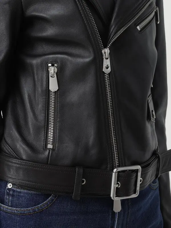 Pinko Leather Biker Jacket