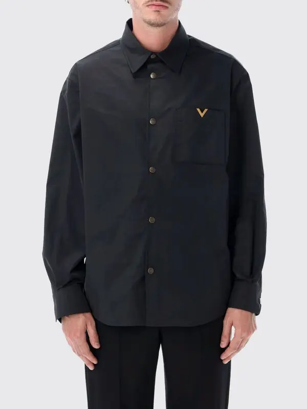 Valentino Garavani Technical Fabric Shirt Jacket With Vlogo Signature