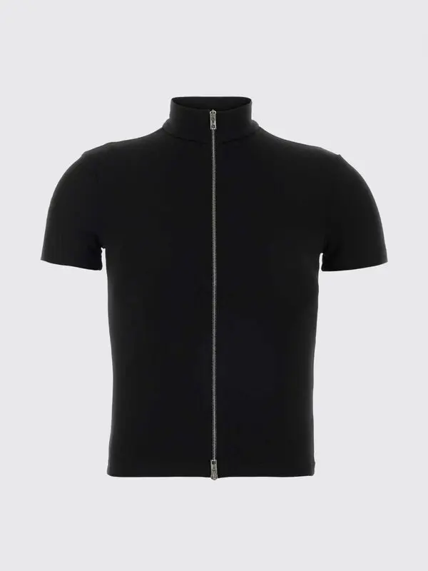Alexander Wang Stretch Viscose Top With Zip - Black