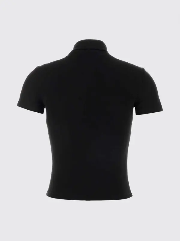 Alexander Wang Stretch Viscose Top With Zip - Black