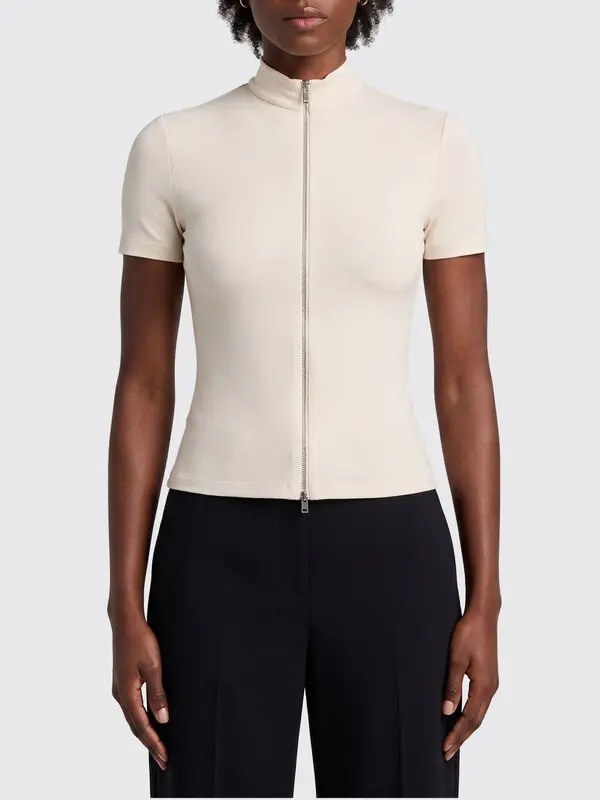 Alexander Wang Stretch Viscose Zip Top - Ivory