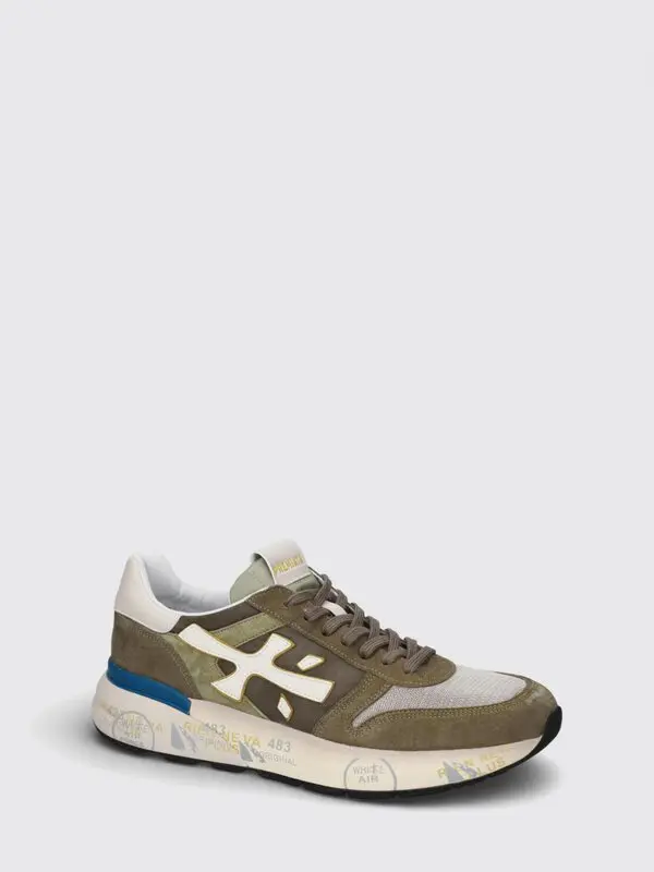Premiata Mick Suede And Nylon Sneakers