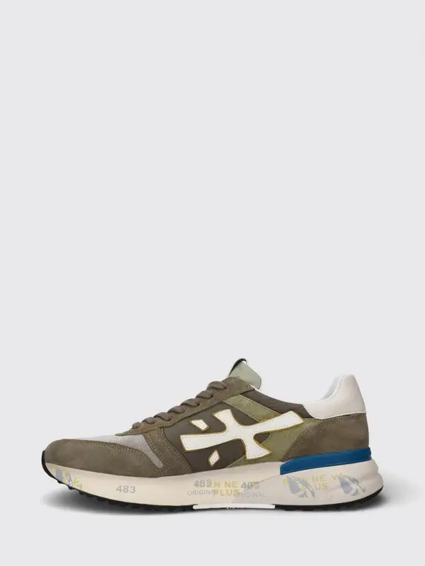 Premiata Mick Suede And Nylon Sneakers